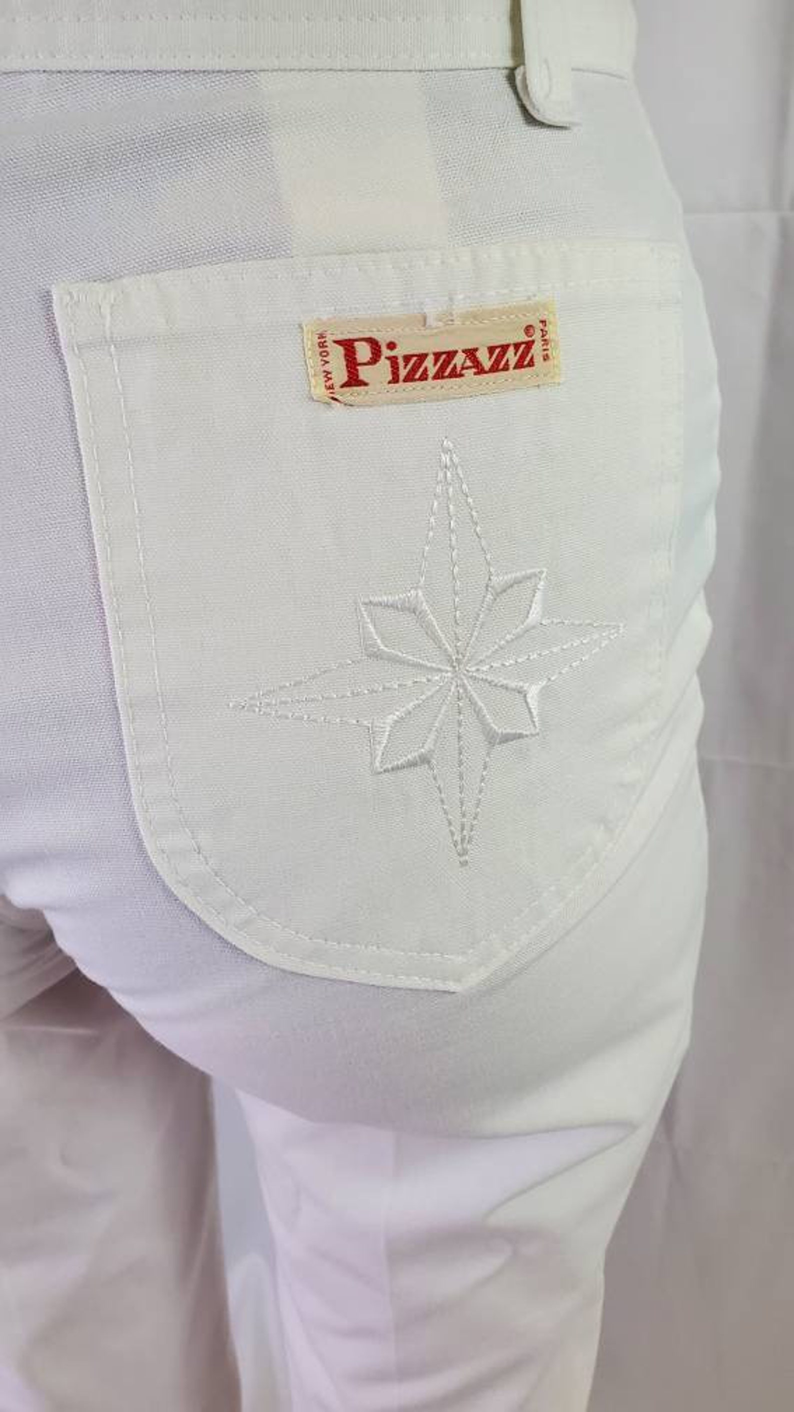 1980s Pants White Vintage 80s Pizzazz High Waist Slacks | Etsy