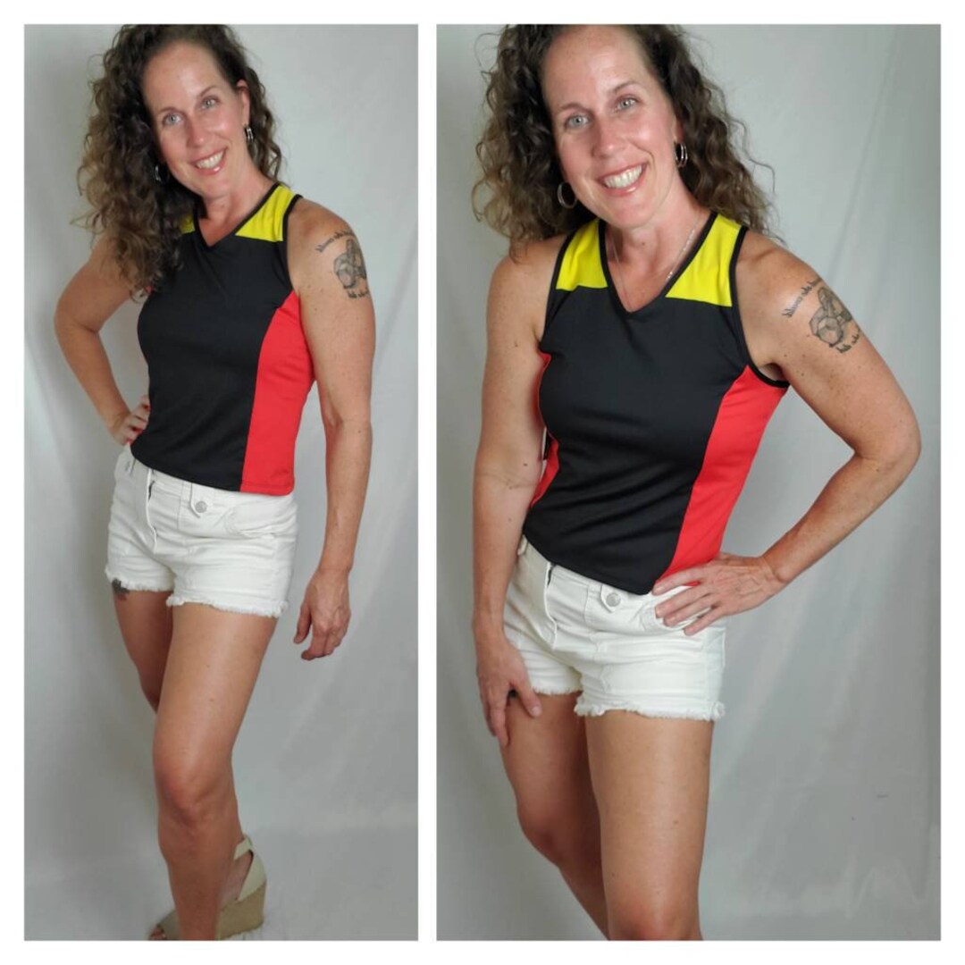 1990s Tank Lejay Vintage 90s Block Color Tennis Top - Etsy
