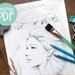 Coloring Portrait Practice Pack Face Elements Pages From Circle ...
