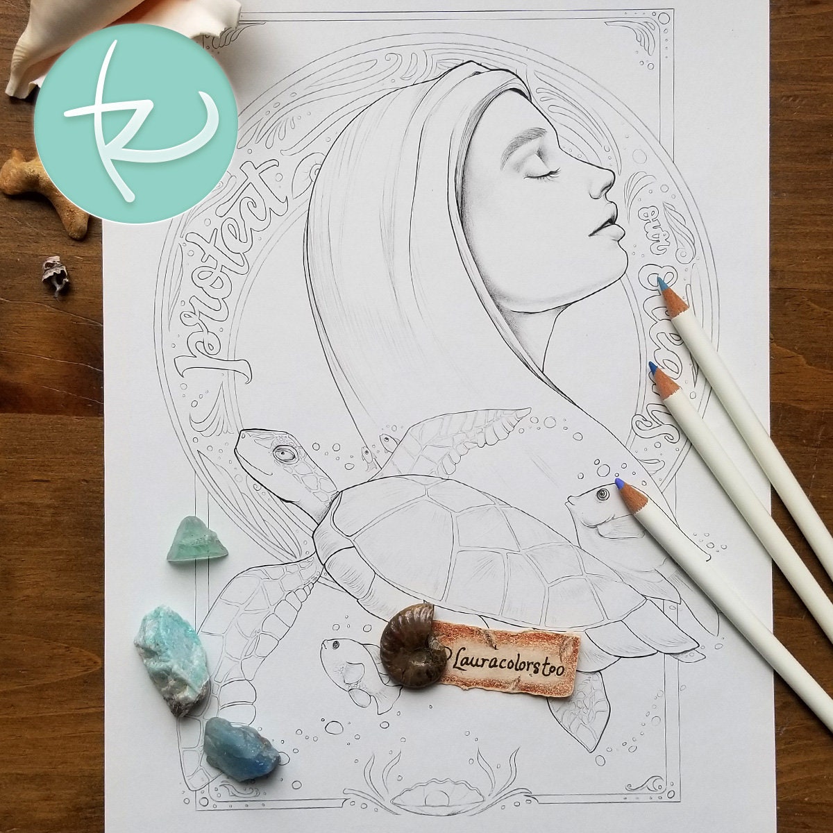 Earth Day Coloring Page Series Protect Our Oceans - Etsy