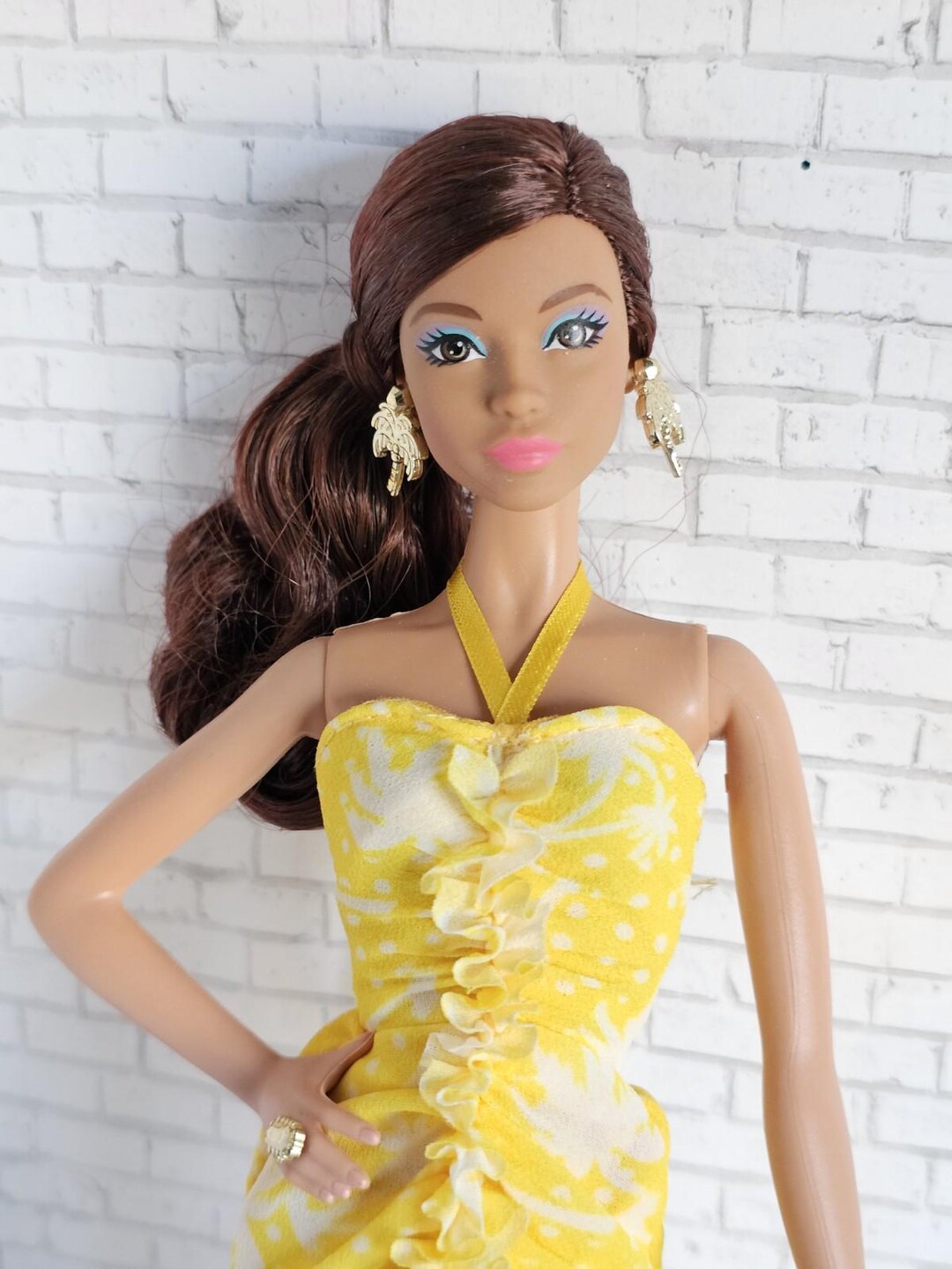 Barbie Signature Teresa 35th Anniversary Doll 2023 Yellow Ruffle Gown ...