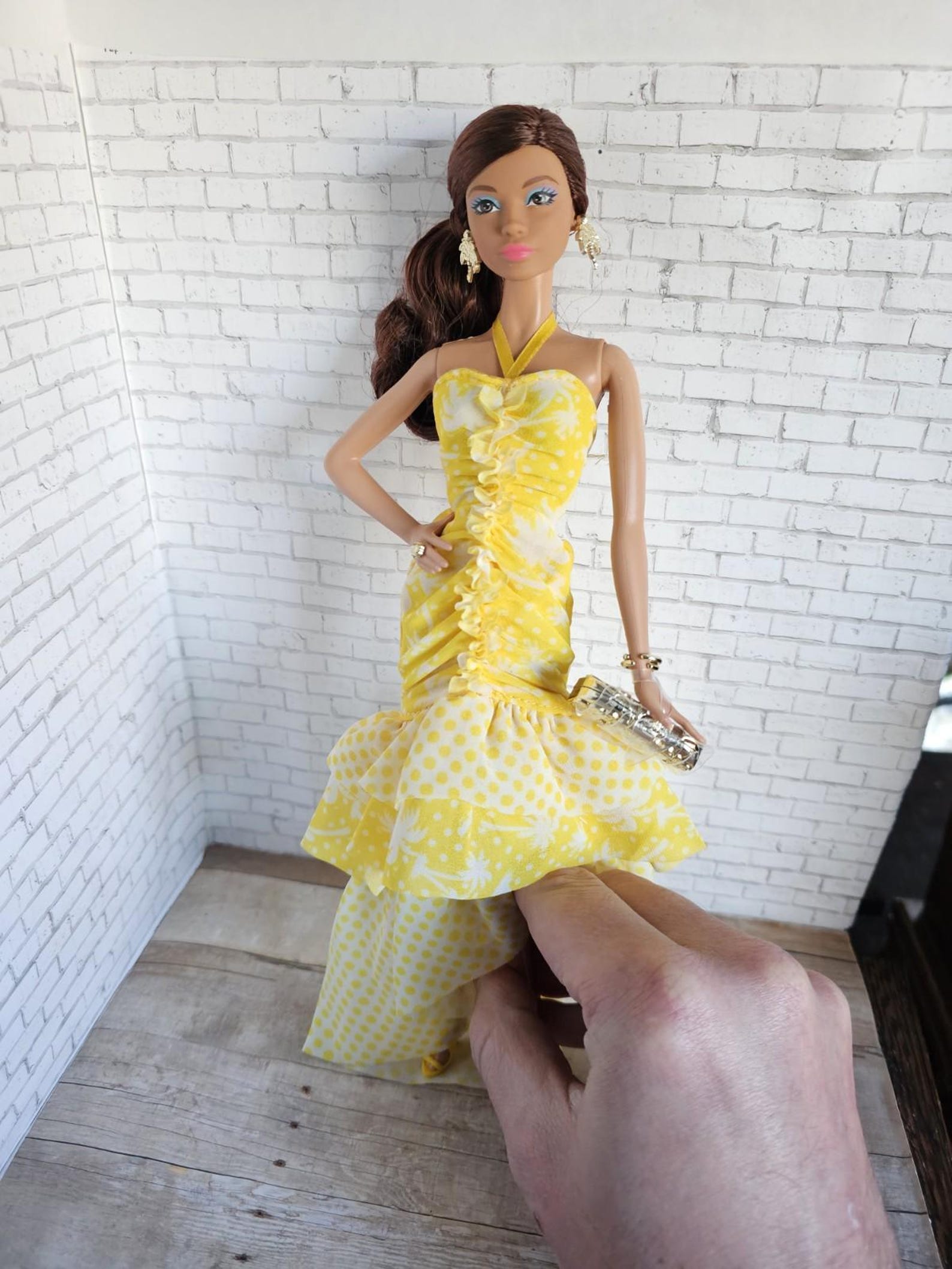 Barbie Signature Teresa 35th Anniversary Doll 2023 Yellow Ruffle Gown ...