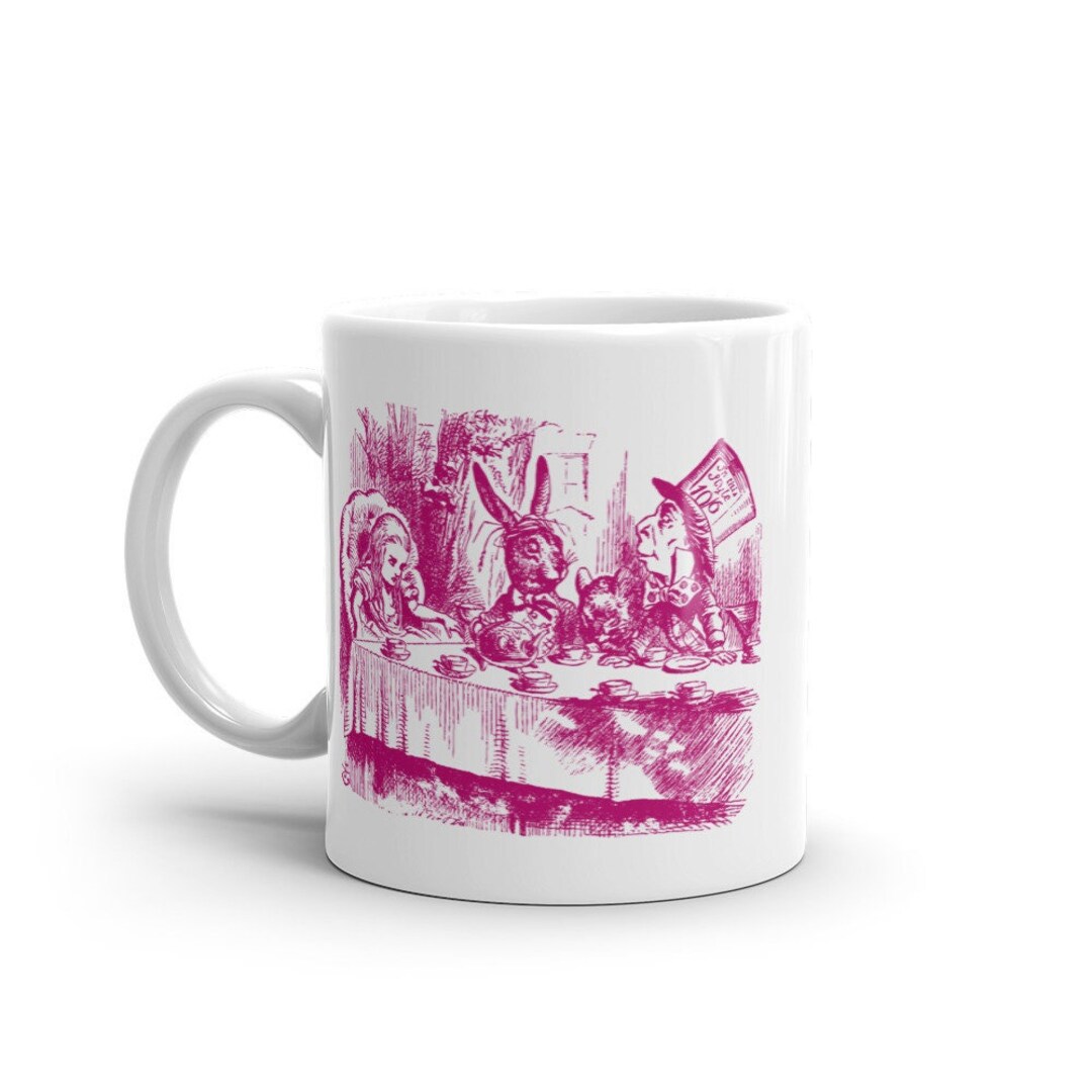 Alice in Wonderland Tea Party Mad Hatter March Hare Mug Lewis Carroll ...