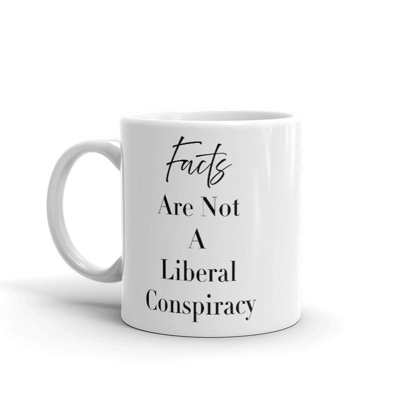 Facts Are Not A Liberal Conspiracy Coffee Tea Mug Ceramic Political ...