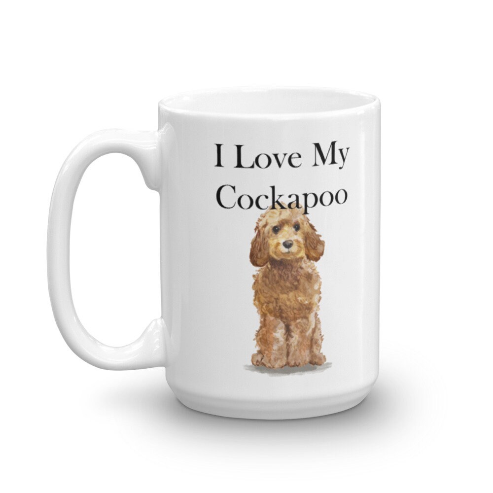 I Love My Cockapoo Mug Dog Lover Gift Mug Coffee Tea Mug Golden Honey ...