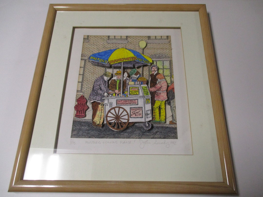 John Suchy Mustard & Onions Please 3D Art Serigraph 1992 Edition Signed ...