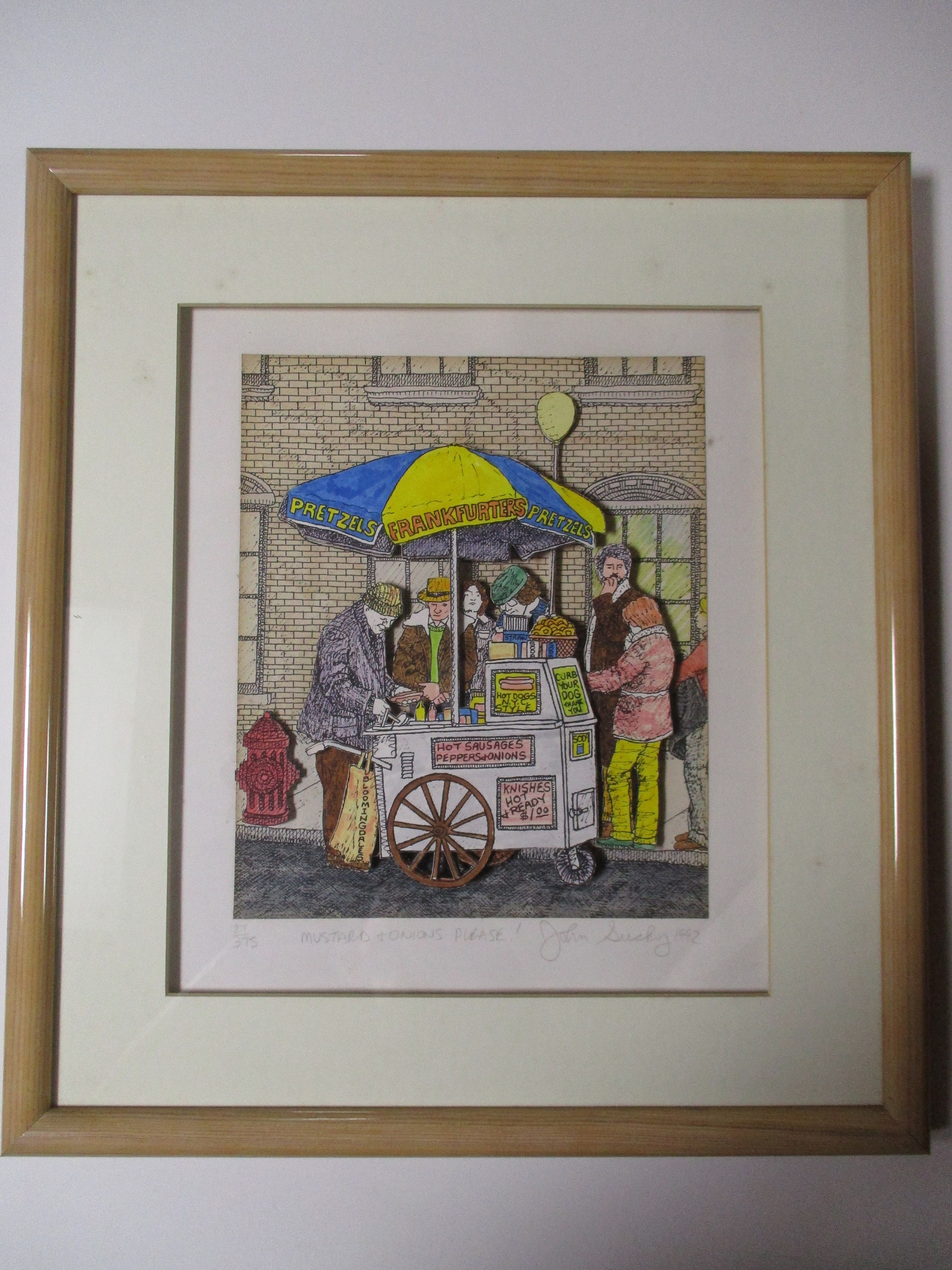 John Suchy Mustard & Onions Please 3D Art Serigraph 1992 Edition Signed ...