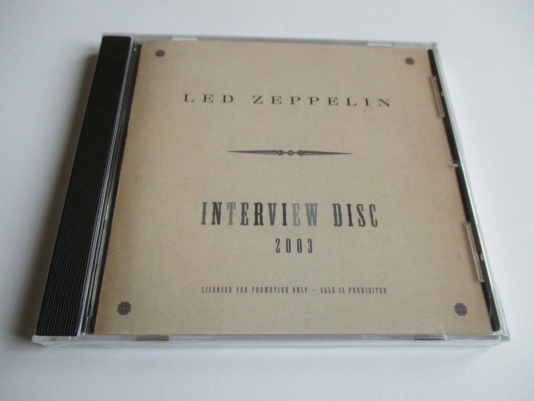 Led Zeppelin Interview CD Promo Only Interview 2003 PRCD 301150 NEW - Etsy