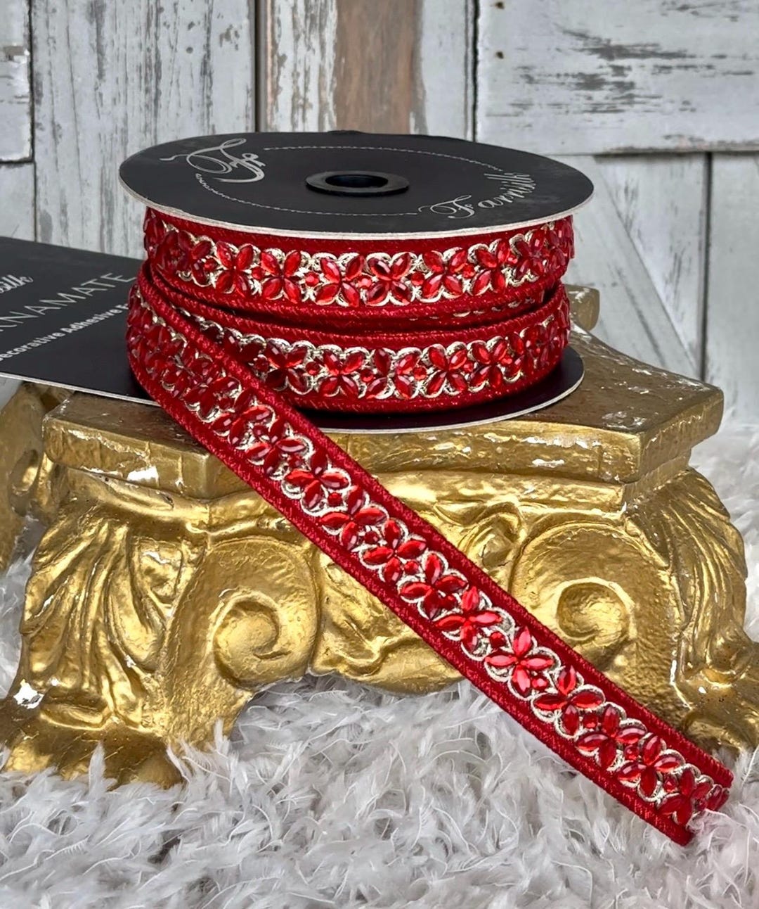 Farrisilk Ribbon, Luxury Ribbon, Jewel Ribbon Christmas Ribbon, Ribbon ...