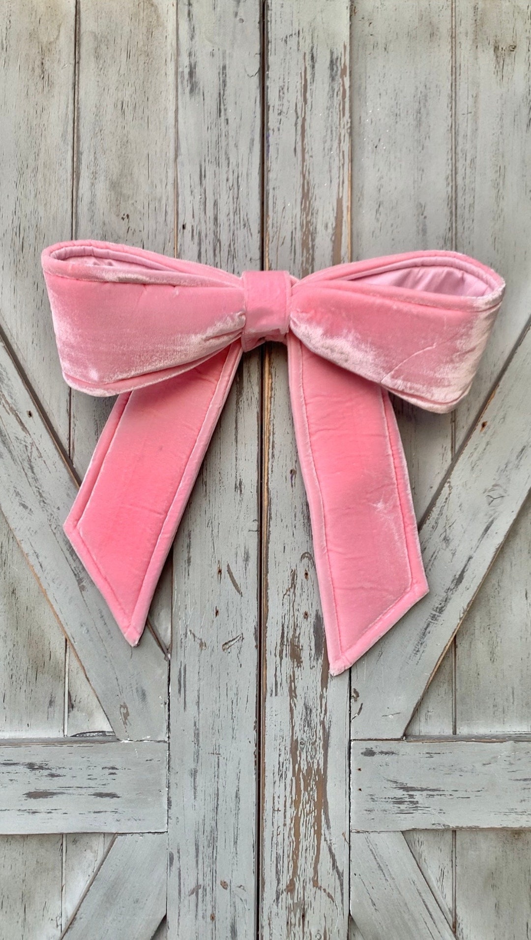 Pink Bow, Luxury Ribbon, Velvet Bow, Easter Decor, Wedding - Etsy