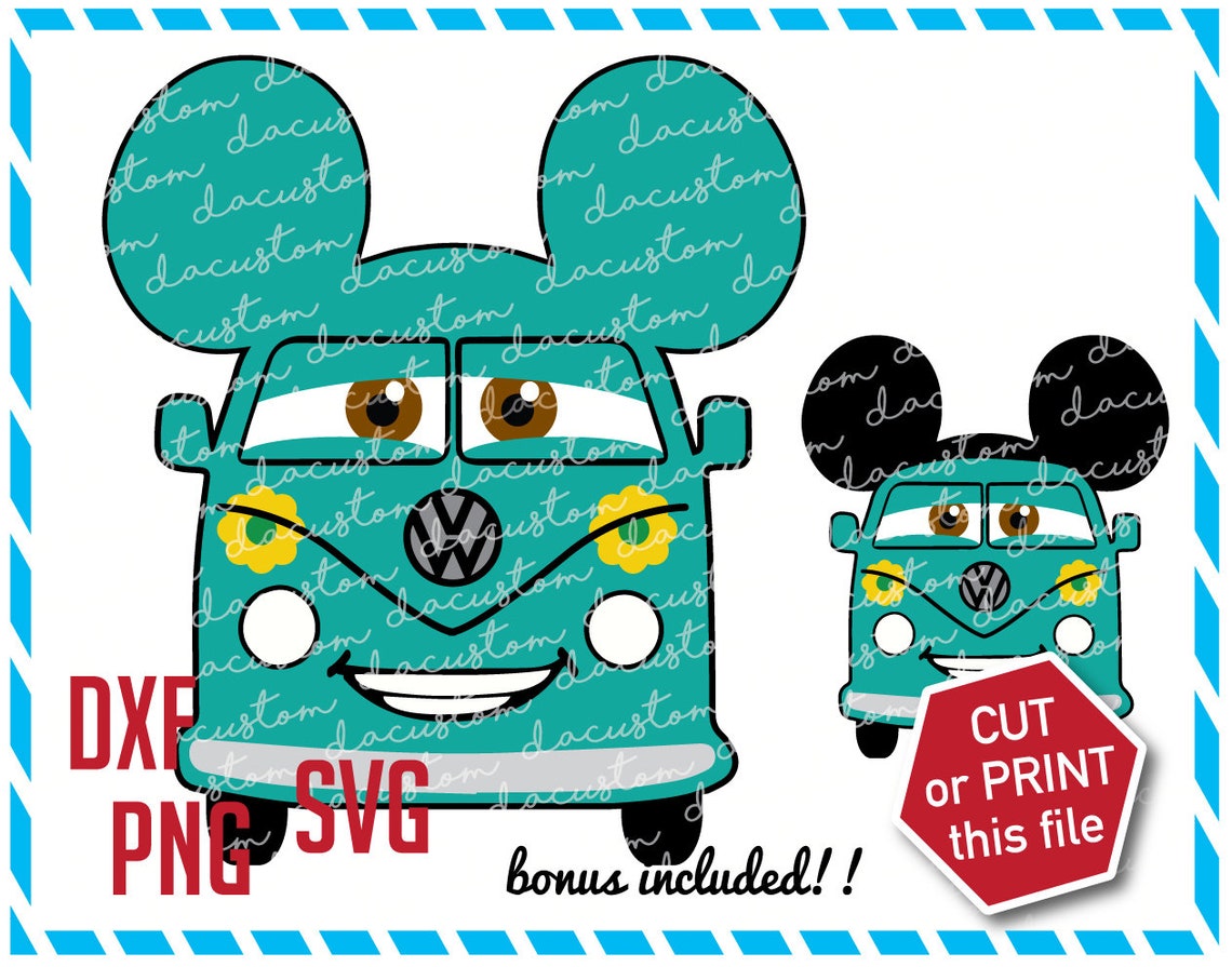 Cars Mickey Ears Mack Doc Flo Sarge Fillmore Ramone | Etsy