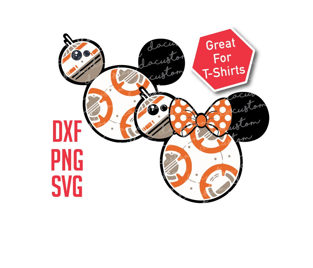 BB8 Mickey AND Minnie Mouse - Etsy