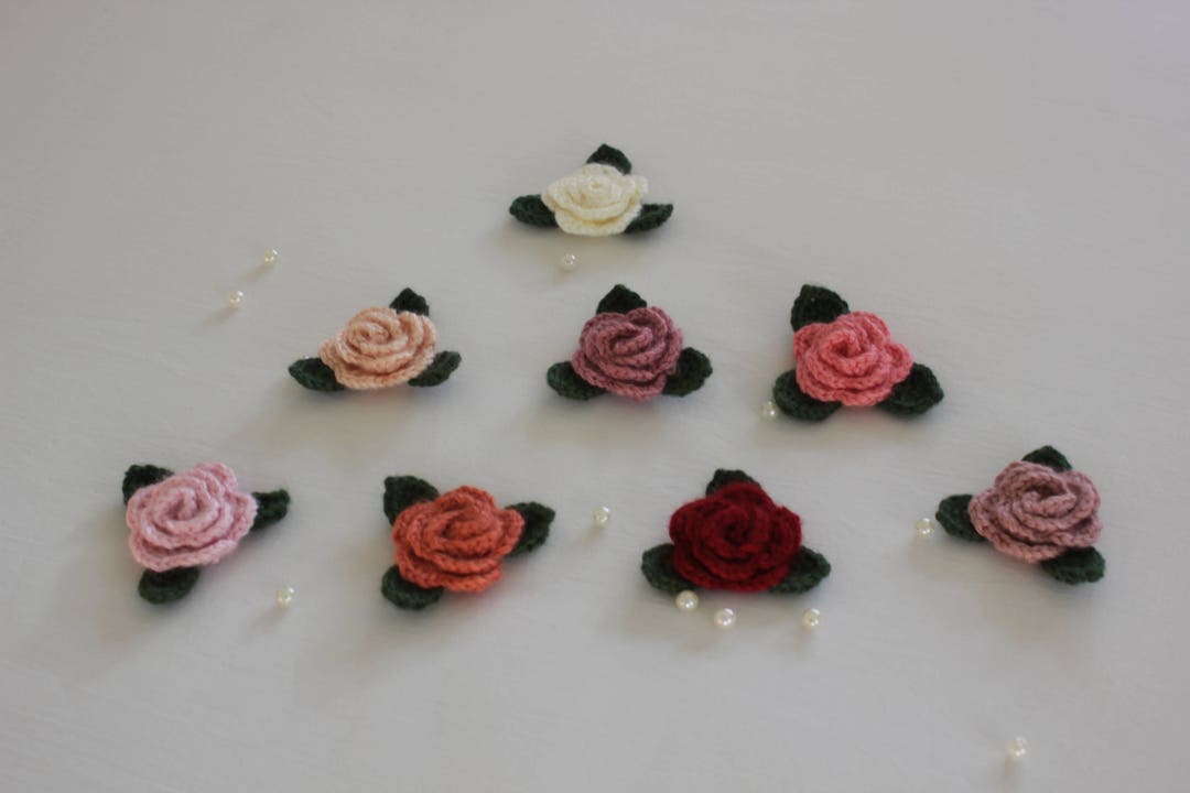 Crocheted Roses in Various Colors - Handmade Roses - Etsy