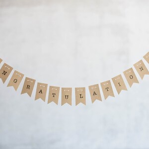 Mini “congratulations” Paper Bunting, Personalized Party Garland ...
