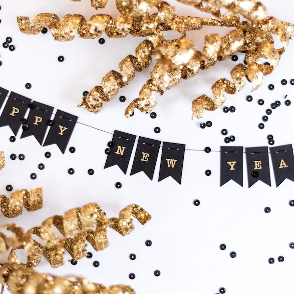 Happy New Year Banner - Etsy