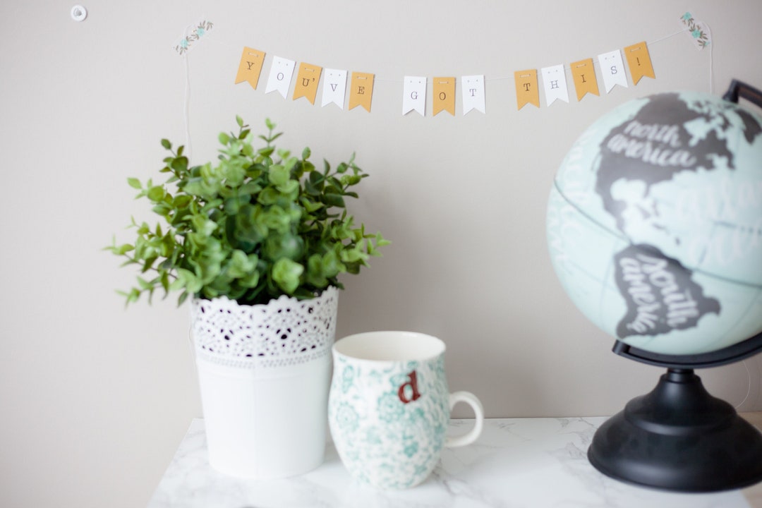 Personalized Tiny Affirmation Sign, Small Custom Banner, Unique Home ...