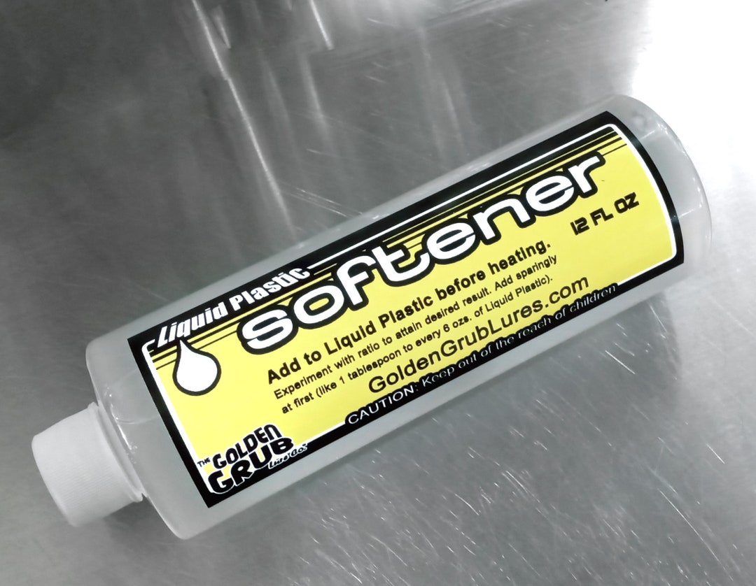 SOFTENER for Liquid Plastic Plastisol Fishing Soft Bait Lure Making 12 ...