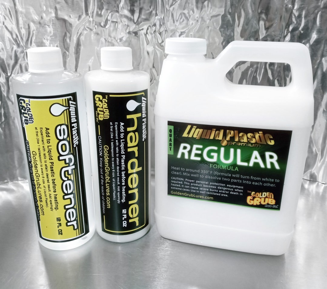NEW 3 PIECE KIT Liquid Plastic / Hardener / Softener for Plastisol ...