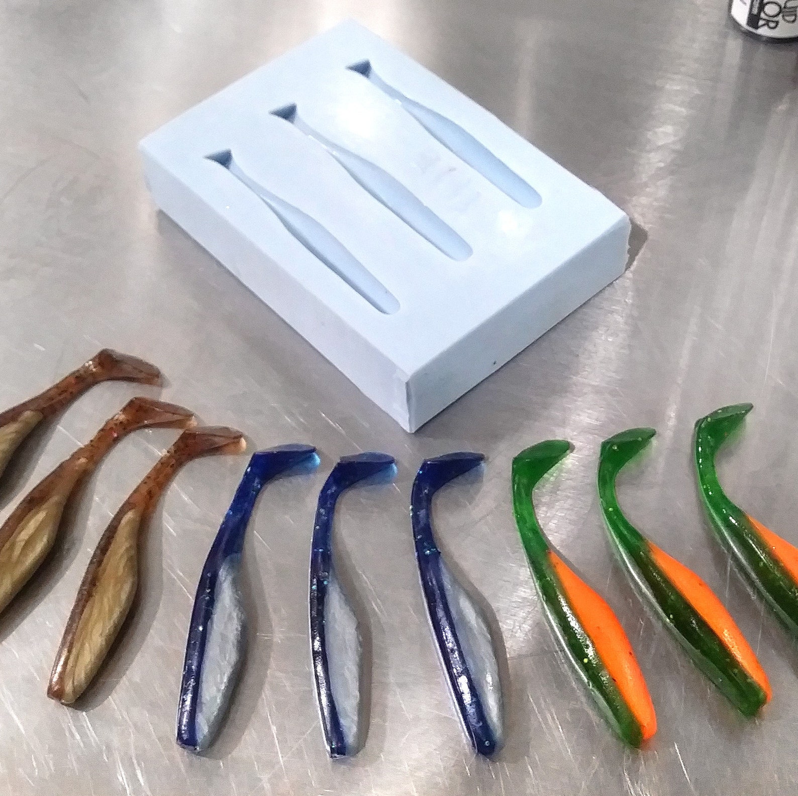 NEW Liquid Plastic SUPER STARTER Set - Swimbait - 3 Cavity Mold ...