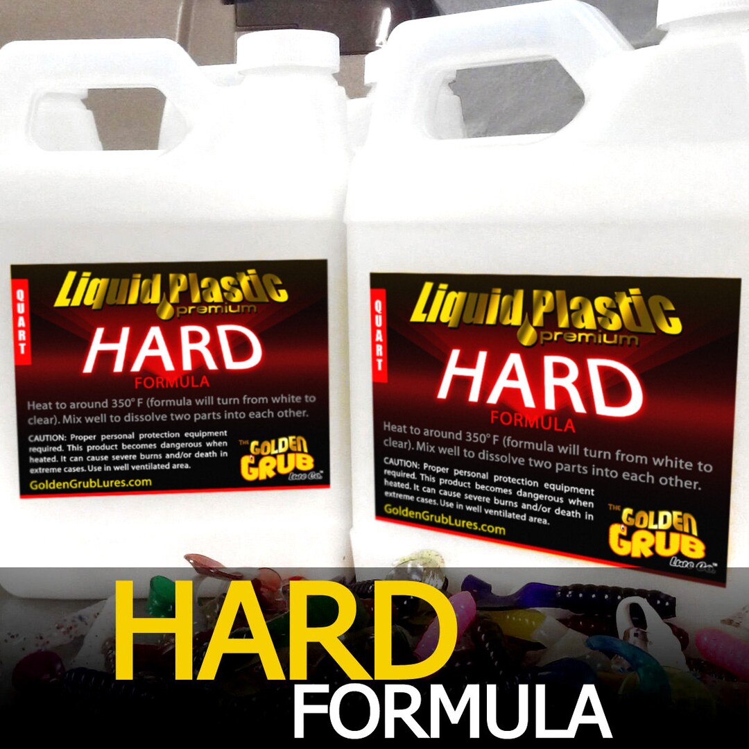 Premium 1 Quart HARD Formula LIQUID PLASTIC Plastisol Fishing Worms ...