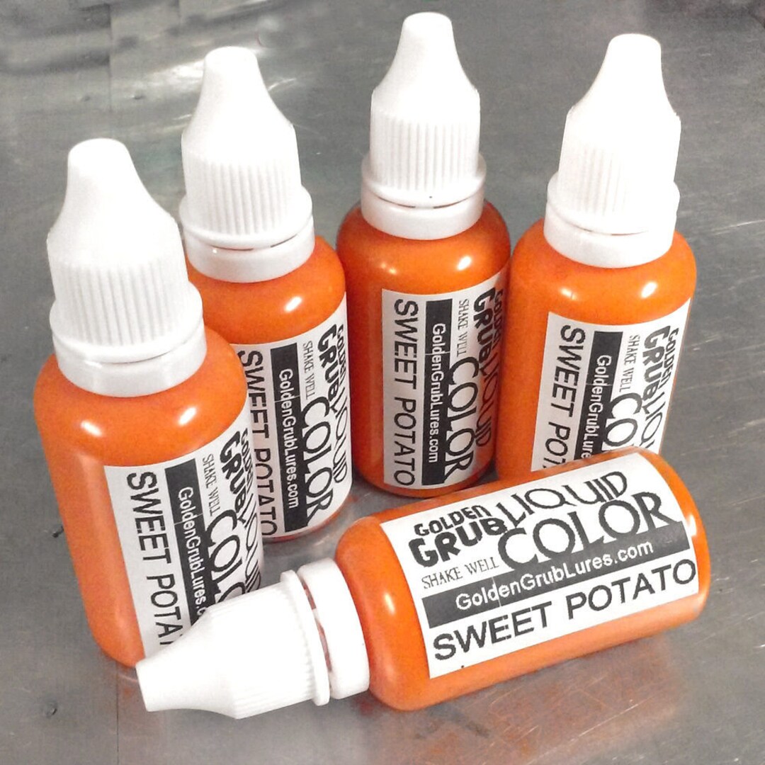 1 OZ. SWEET POTATO Liquid Color for Making Plastic Fishing Lures, Soft ...