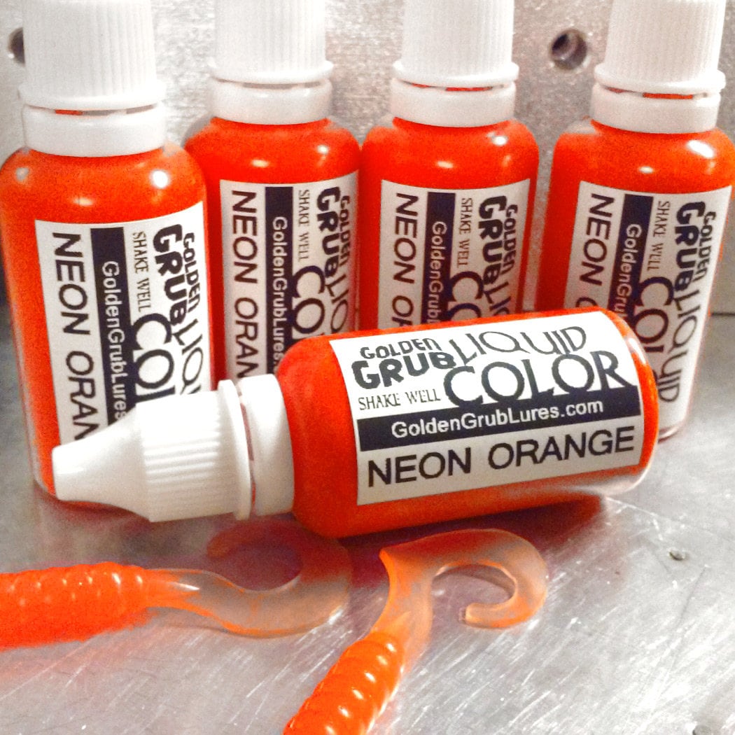 1 OZ. NEON ORANGE Liquid Color for Making Plastic Fishing - Etsy