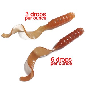 1 OZ. CARAMEL Liquid Color for Making Plastic Fishing Lures, Soft Bait ...