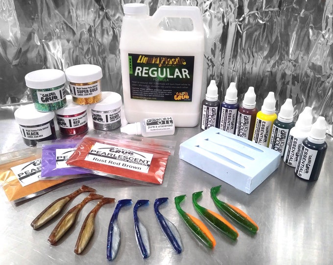 NEW Liquid Plastic SUPER STARTER Set - Swimbait - 3 Cavity Mold ...
