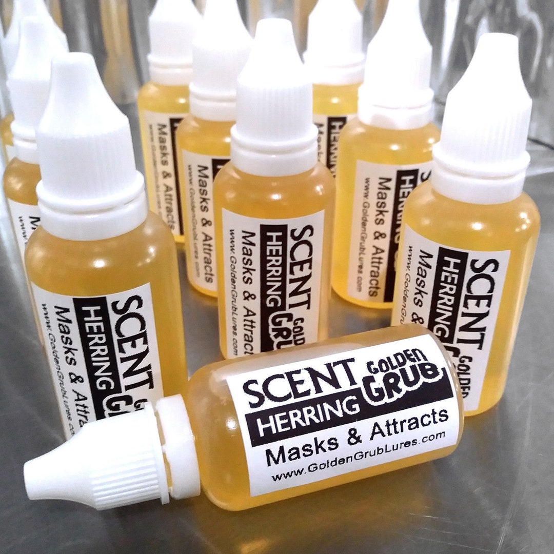 New 1 OZ. HERRING SCENT Golden Grub Lure Fishing Soft Plastic - Etsy