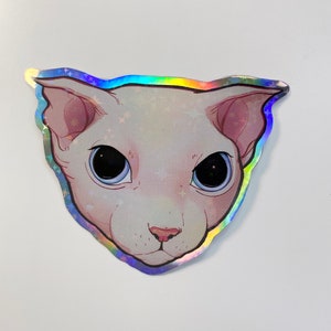 Bingus My Beloved Meme Cat Large Holographic Sticker - Etsy Australia