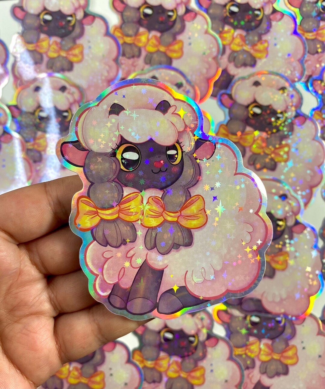 Wooloo Sheep Pokemon Sword and Shield Holographic Vinyl Sticker - Etsy