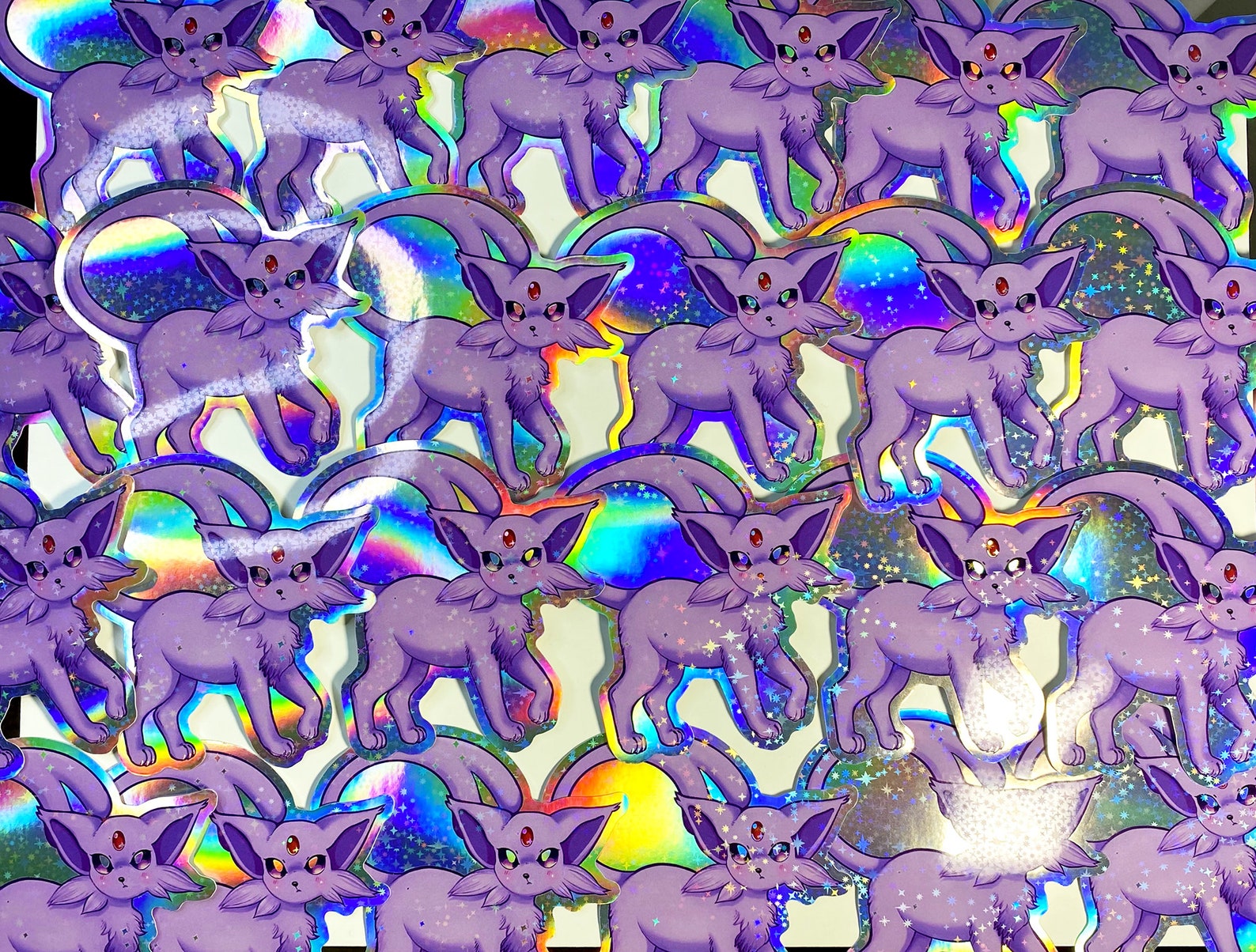 Espeon Eeveelutions Pokemon Holographic Vinyl Sticker - Etsy