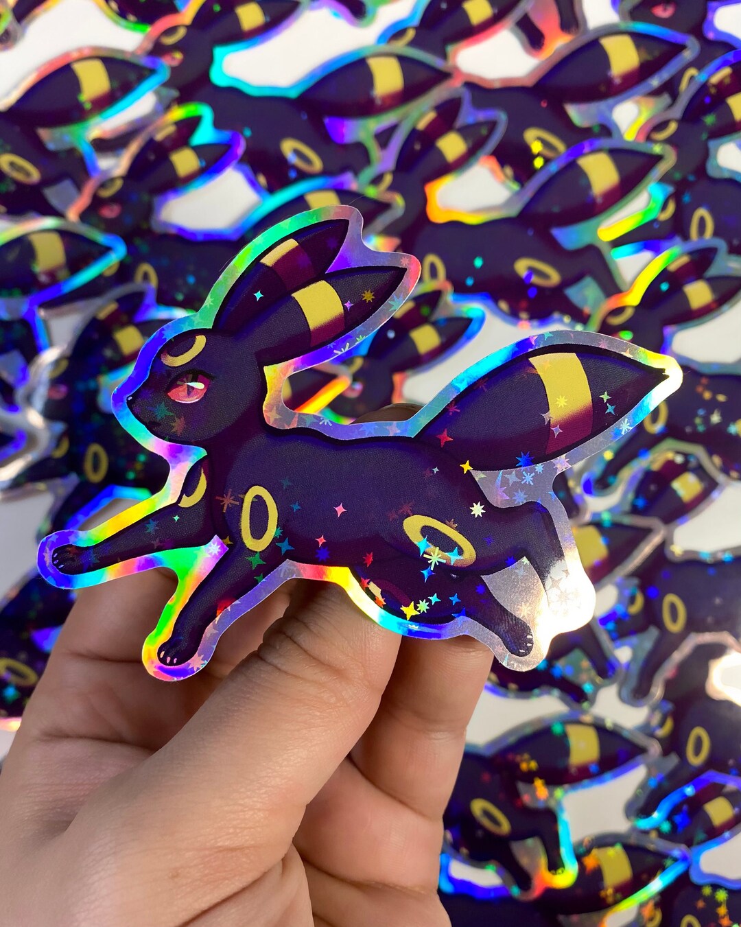 Umbreon Eeveelutions Pokemon Holographic Vinyl Sticker - Etsy