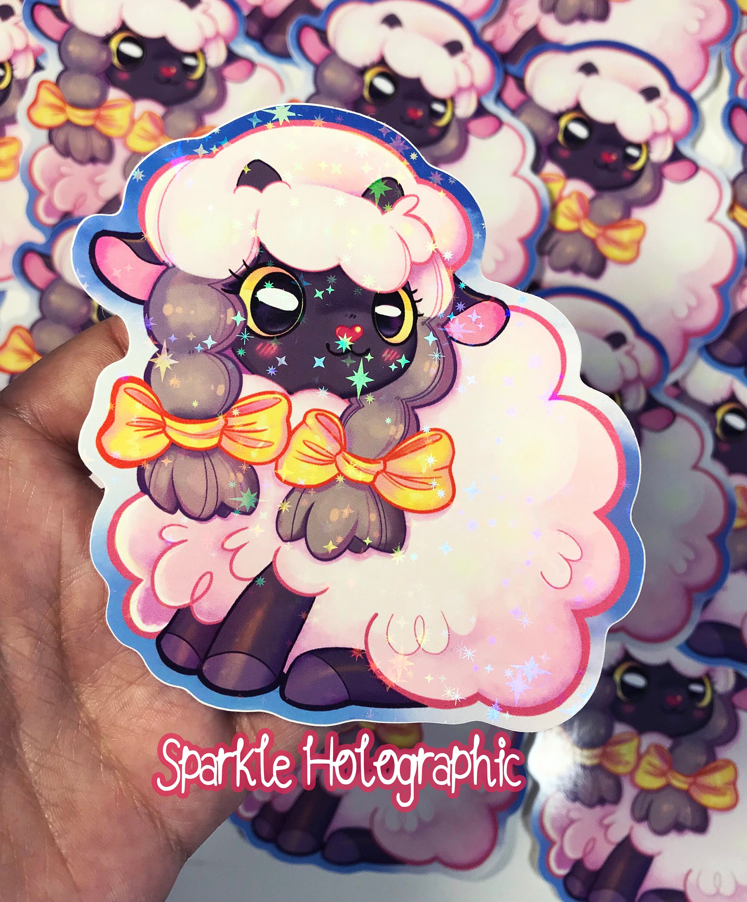 Wooloo Sheep Pokemon Sword and Shield Holographic Vinyl | Etsy