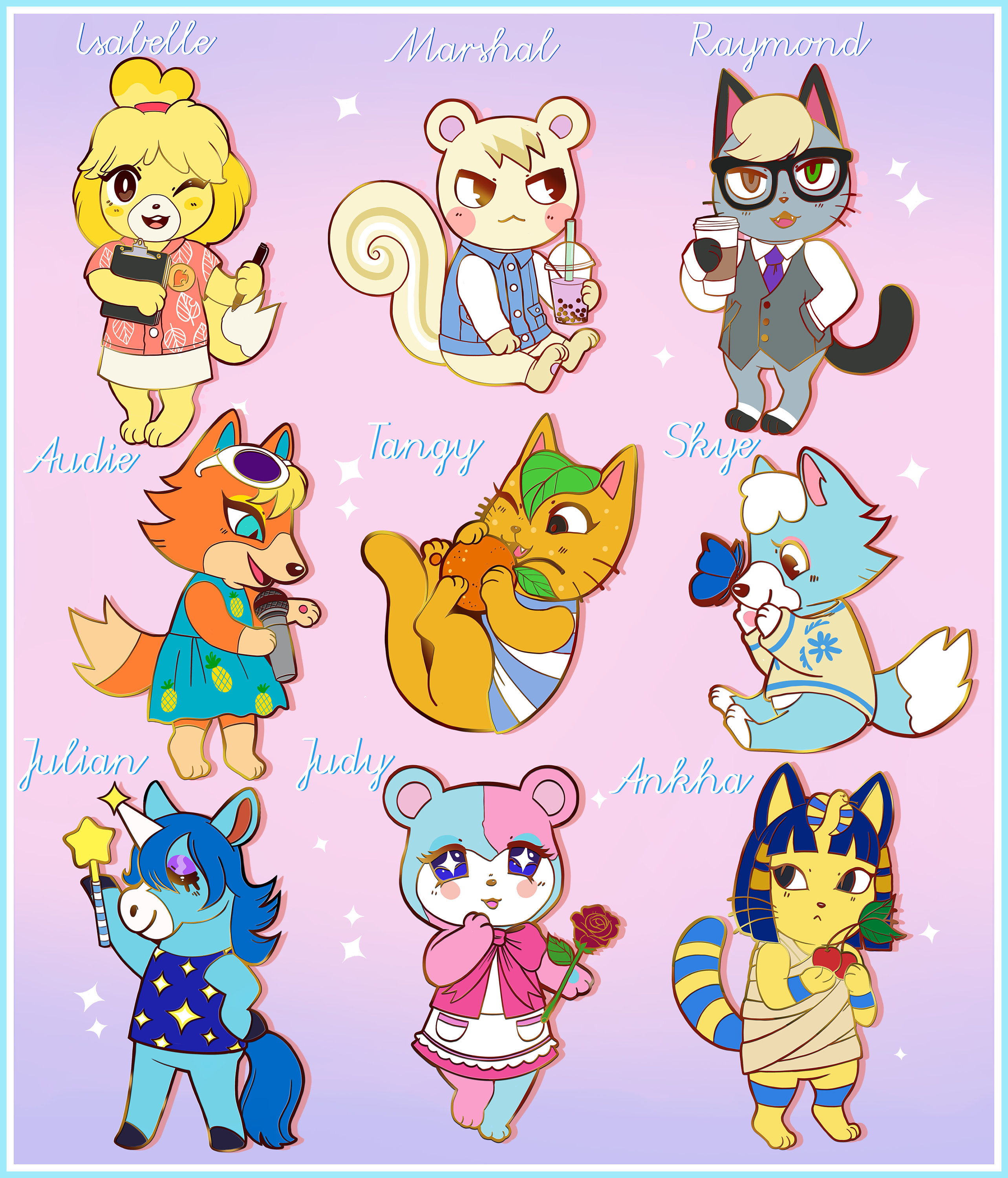 Marshal Animal Crossing Gijinka