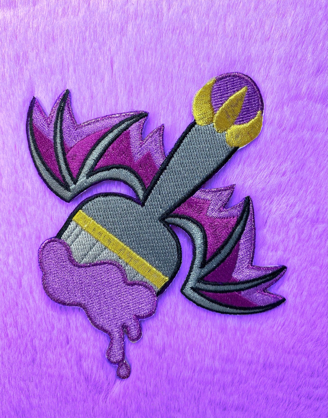 Neopets Paint Brush Darigan Brush Iron on Embroidery Patch - Etsy