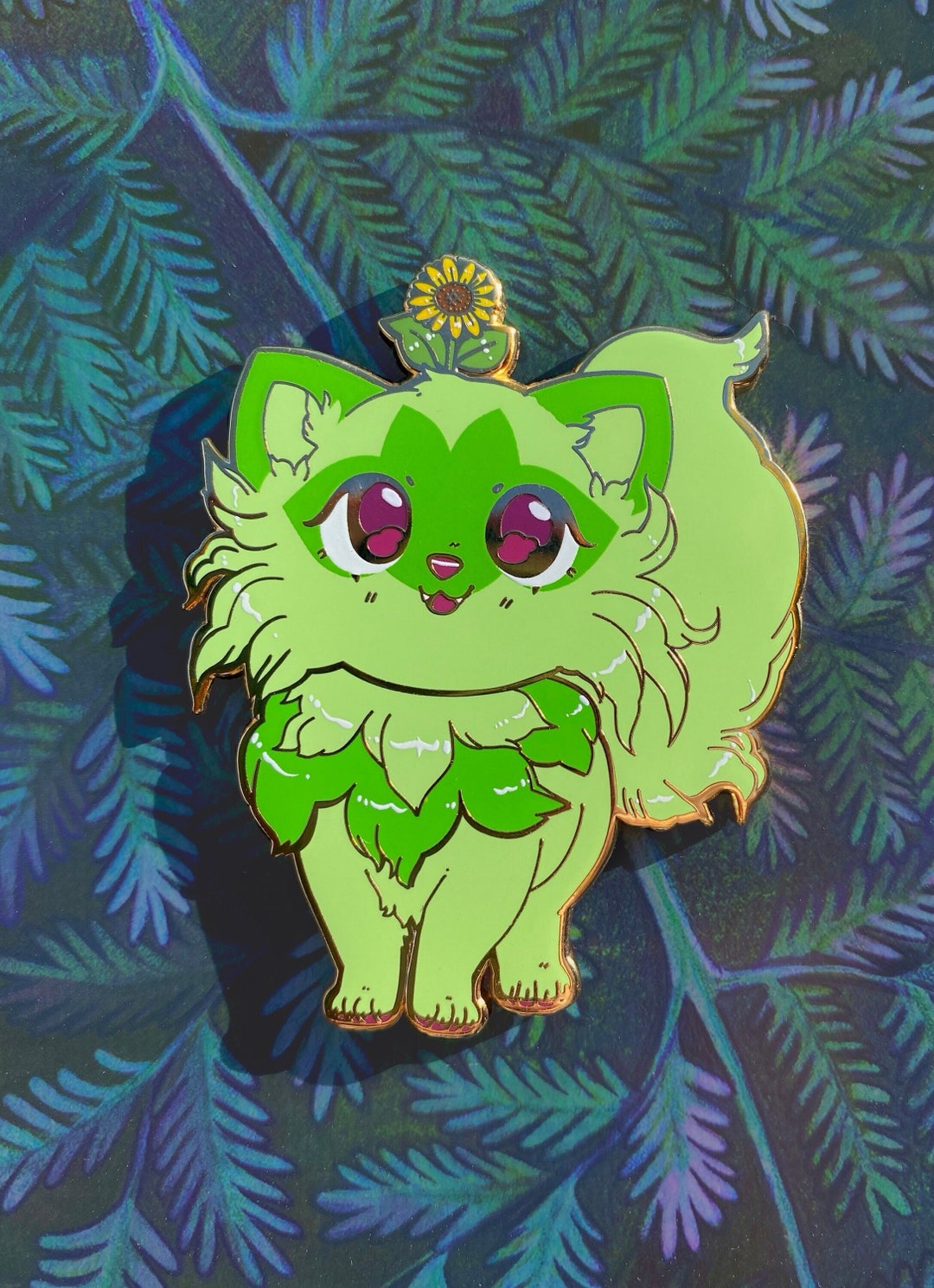 Sprigatito Grass Type Starter Gold Hard Enamel Pin - Etsy