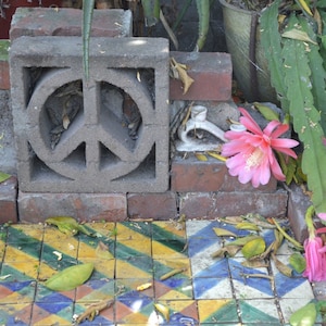 Peace Symbol Breeze Block Mold - Etsy