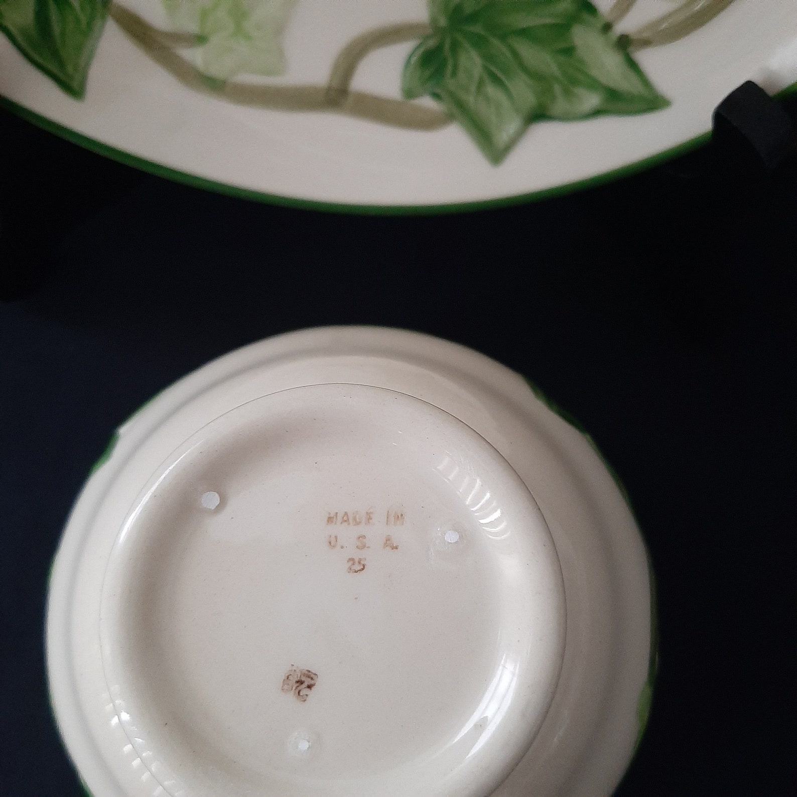 Franciscan Ware IVY Pattern Cup and Saucer Set Made in California. - Etsy