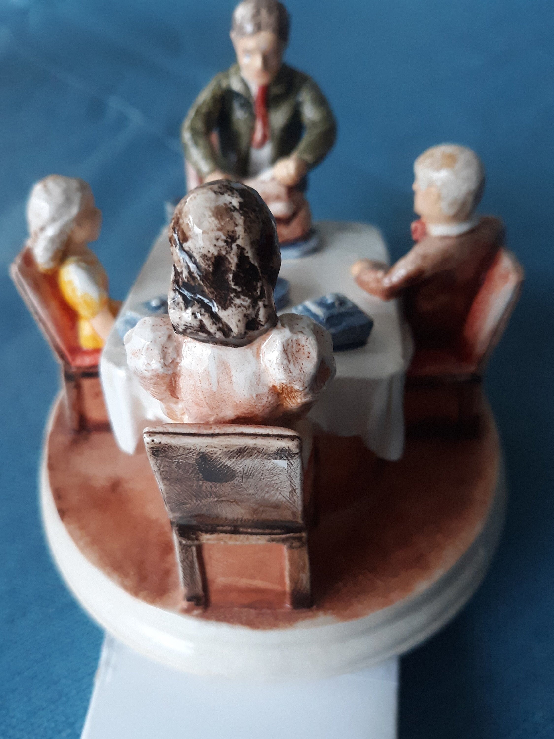 Vintage 1982 SEBASTIAN MINIATURE FIGURINE " America Remember Family ...