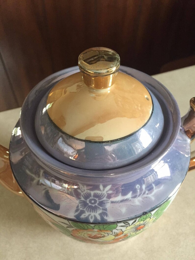 Vintage Lusterware Made in Japan Teapot, Gorgeous and Generous Size - Etsy