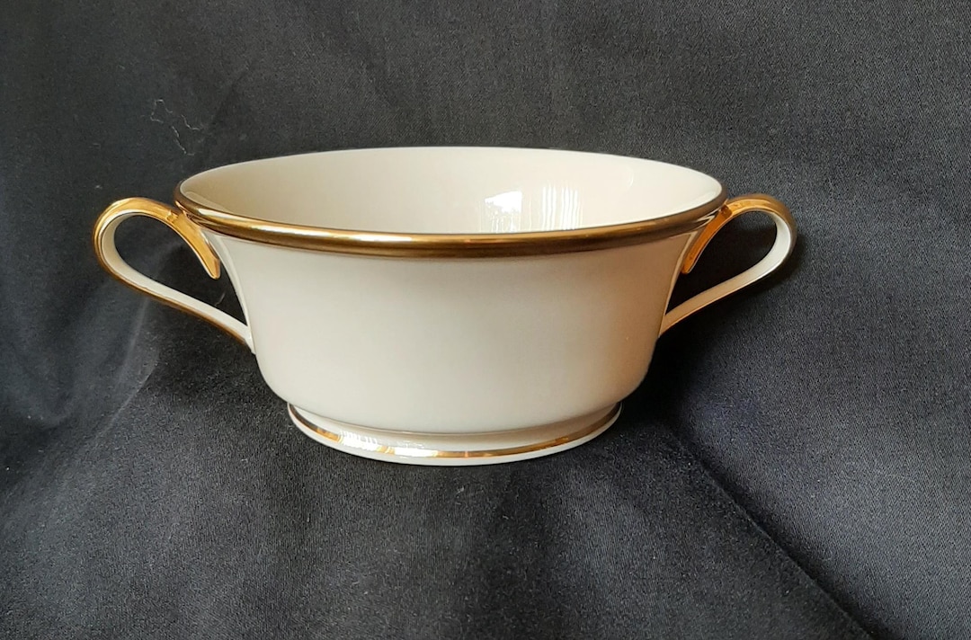 Vintage Lenox Cream Soup Footed Bowl "eternal Pattern" Made in USA ...