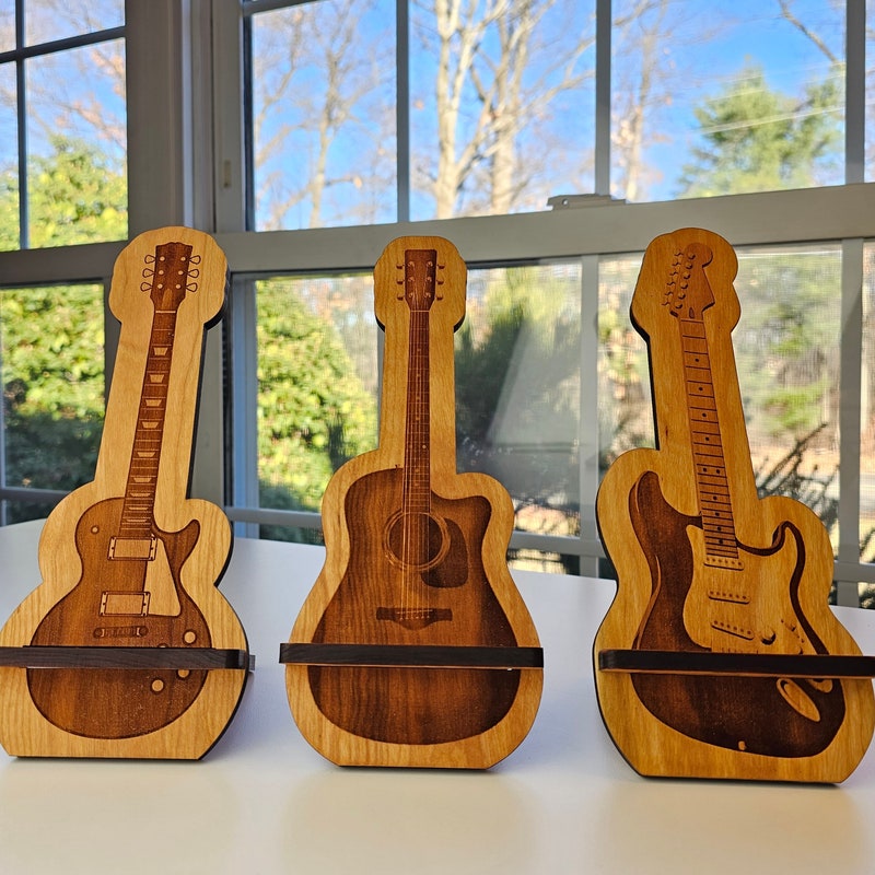 Guitar Stand Phone Holder - Etsy