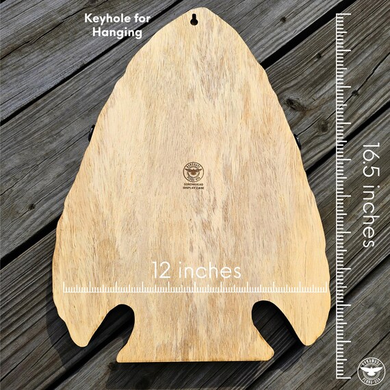 Arrowhead Shaped Display Case