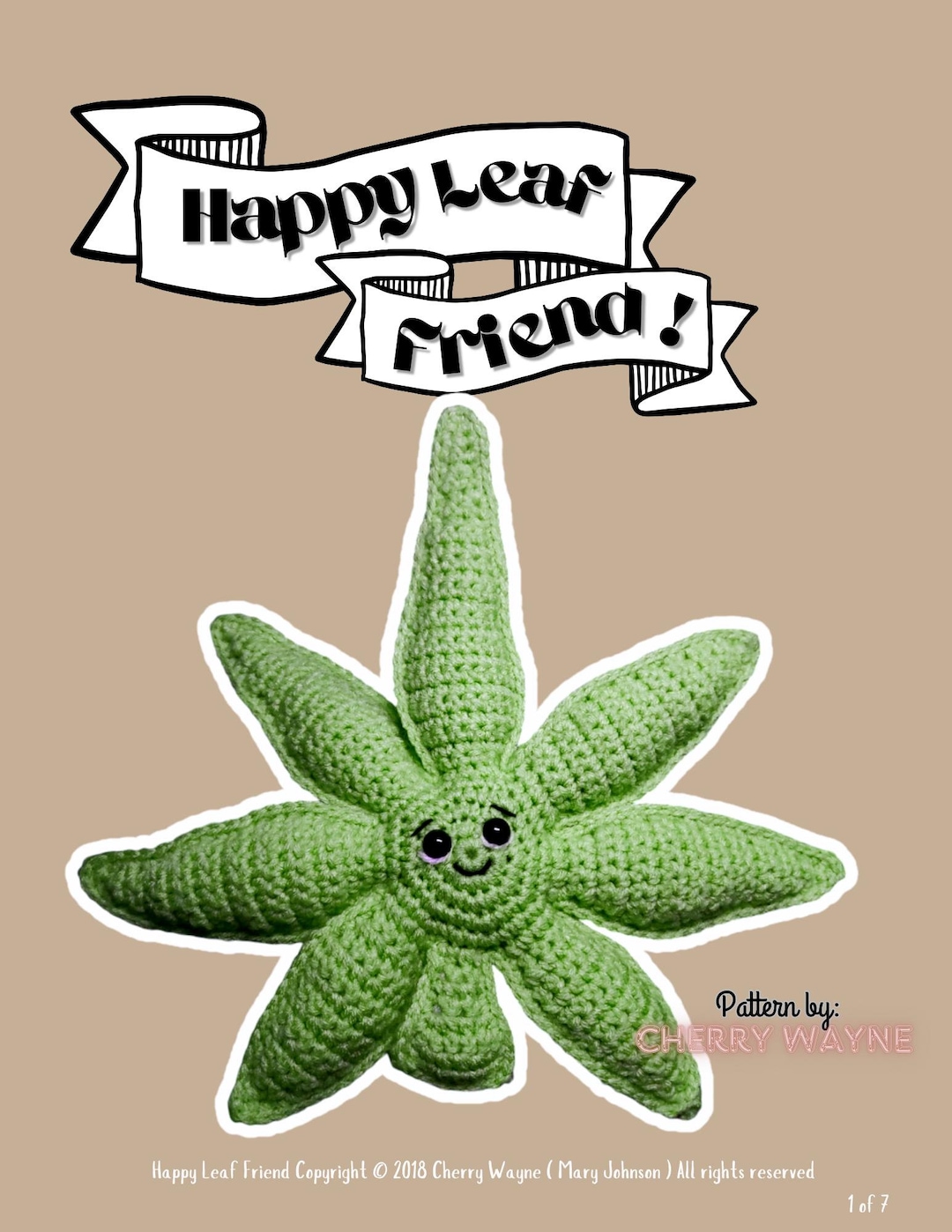 Happy Leaf Friend Pattern Only Crochet PDF - Etsy