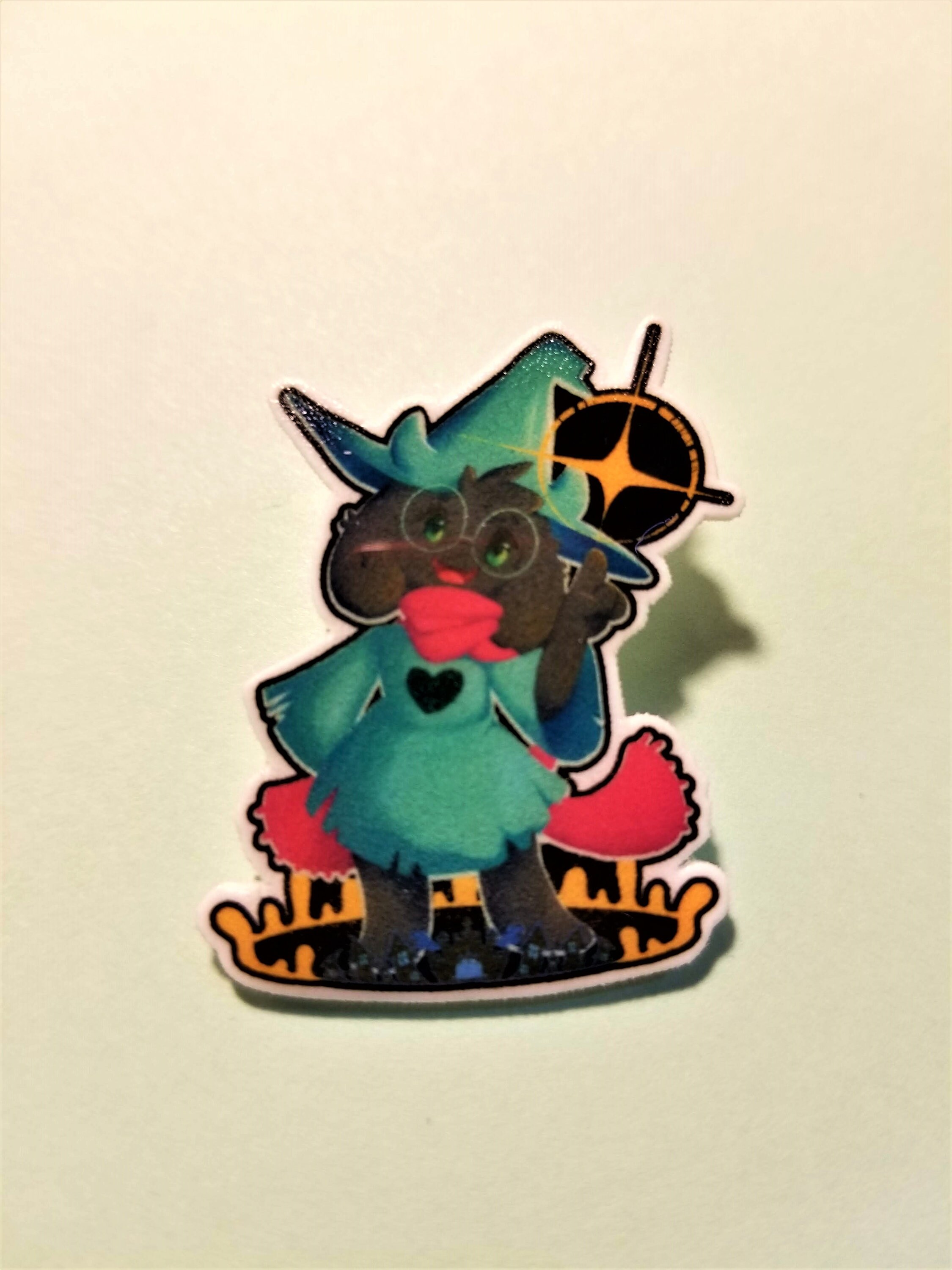 Deltarune Undertale Ralsei Design /// Print Bookmark Pin Resin - Etsy