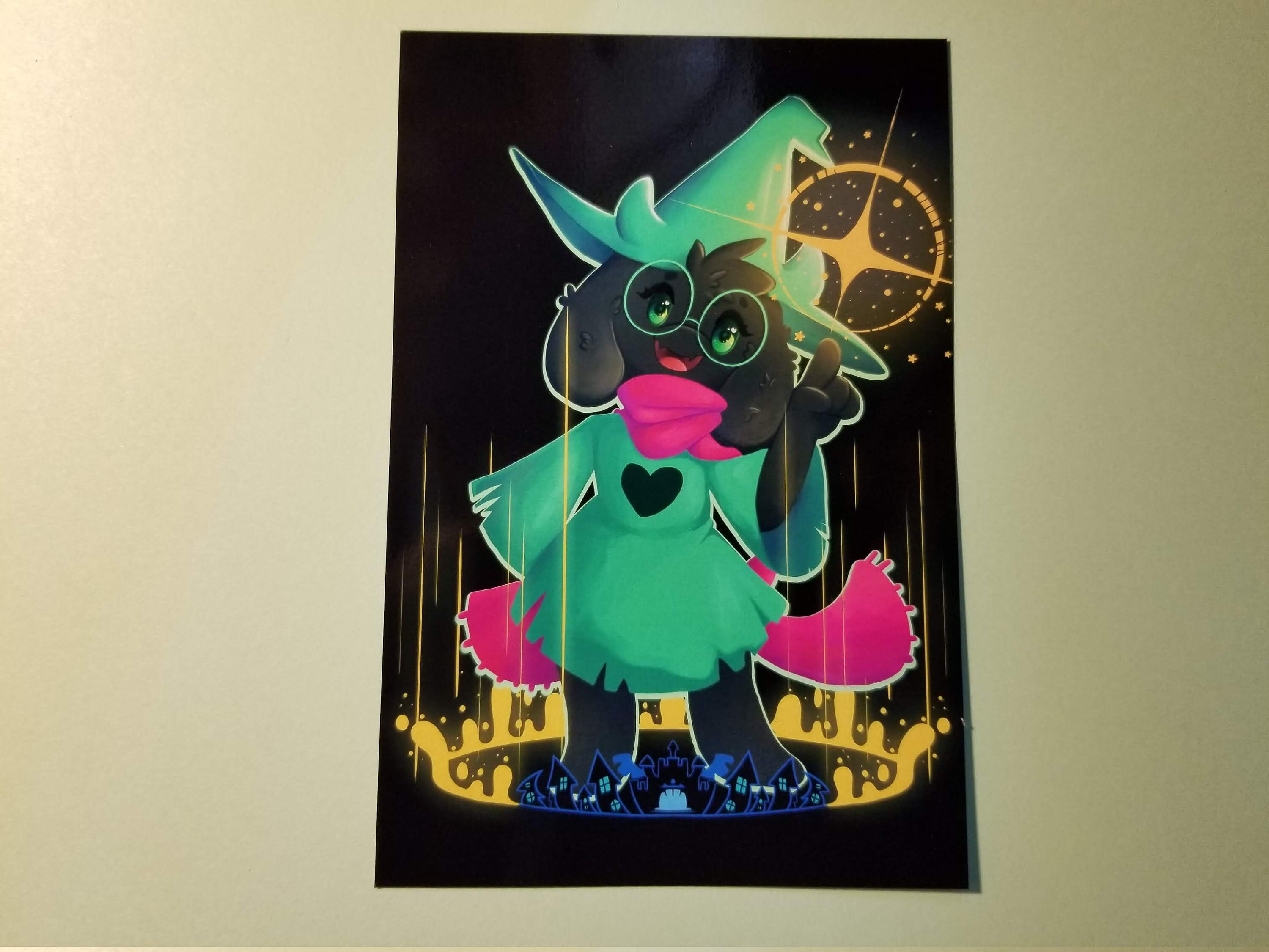 Deltarune Undertale Ralsei Design /// Print Bookmark Pin Resin - Etsy