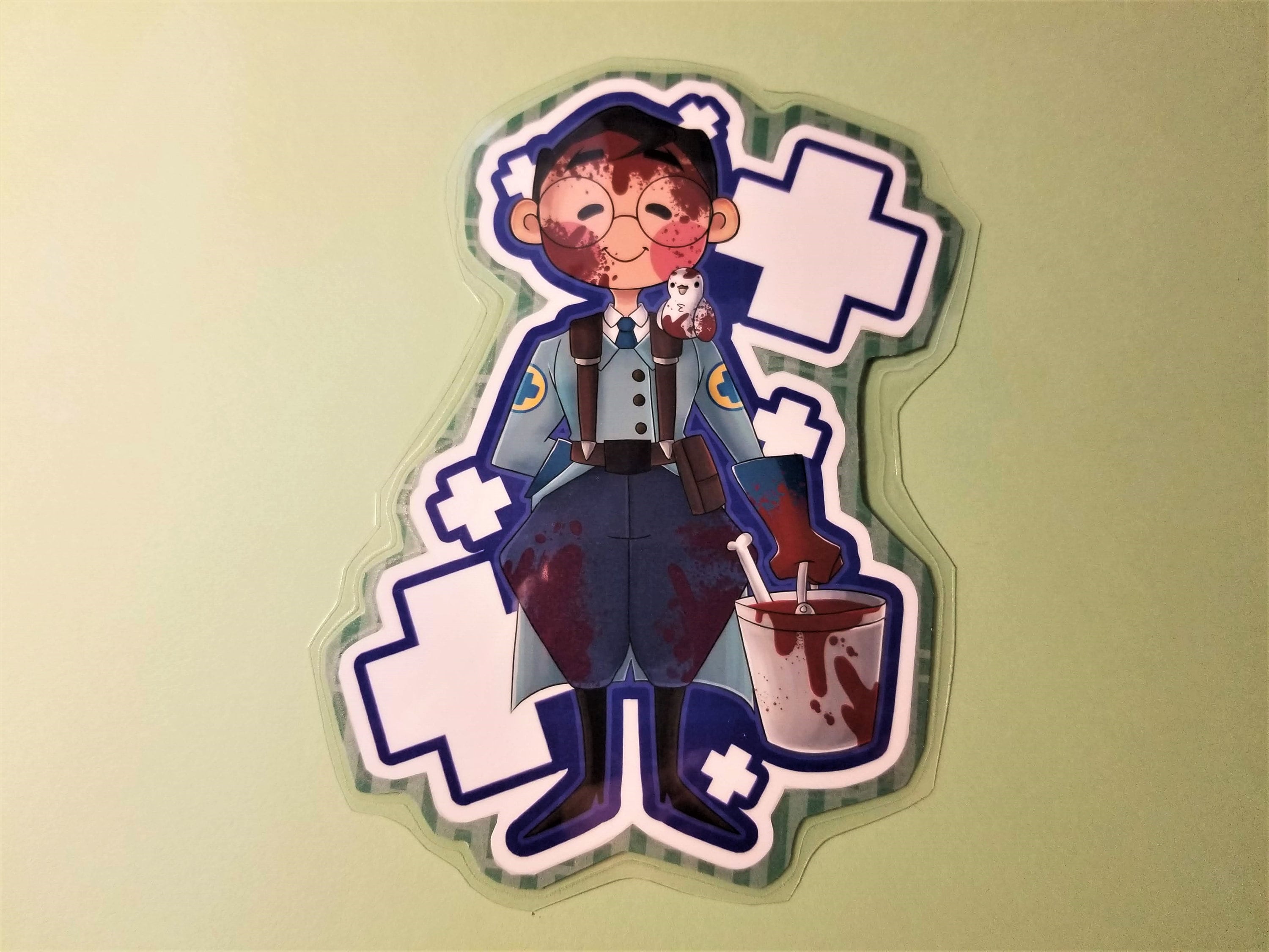 Chibi Medic Team Fortress 2 /// Print Paper Charm Sticker | Etsy