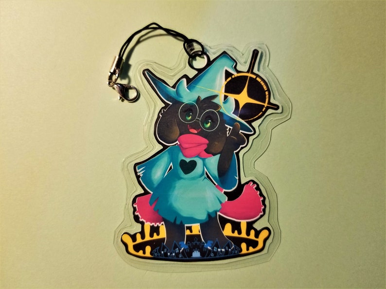 Deltarune Undertale Ralsei Design /// Print Bookmark Pin Resin - Etsy