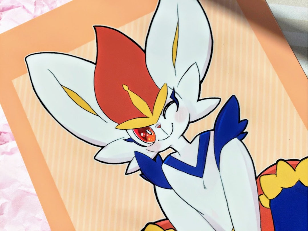 Cinderace /// Print Bookmark Pin Resin Keychain Paper Charm Sticker - Etsy